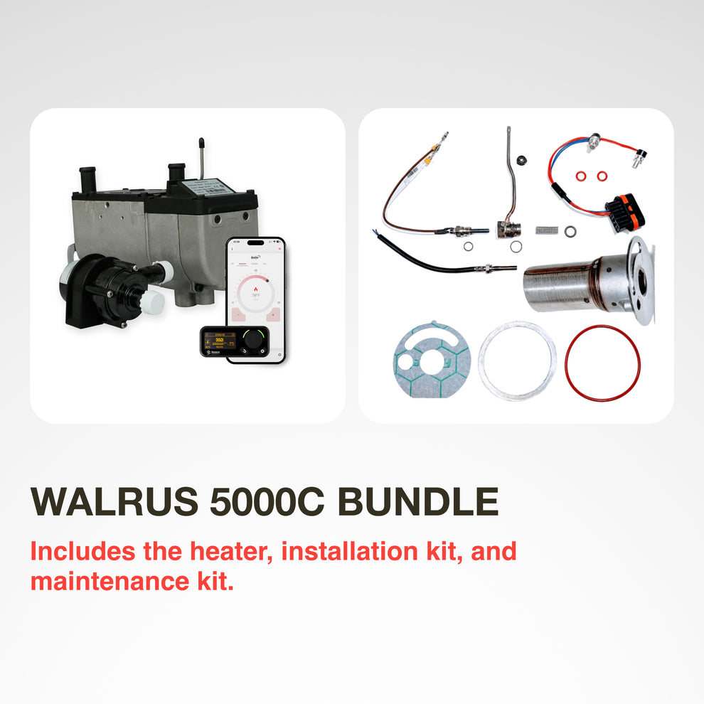 WALRUS 5000C Diesel 12V Heater Bundle – General Components